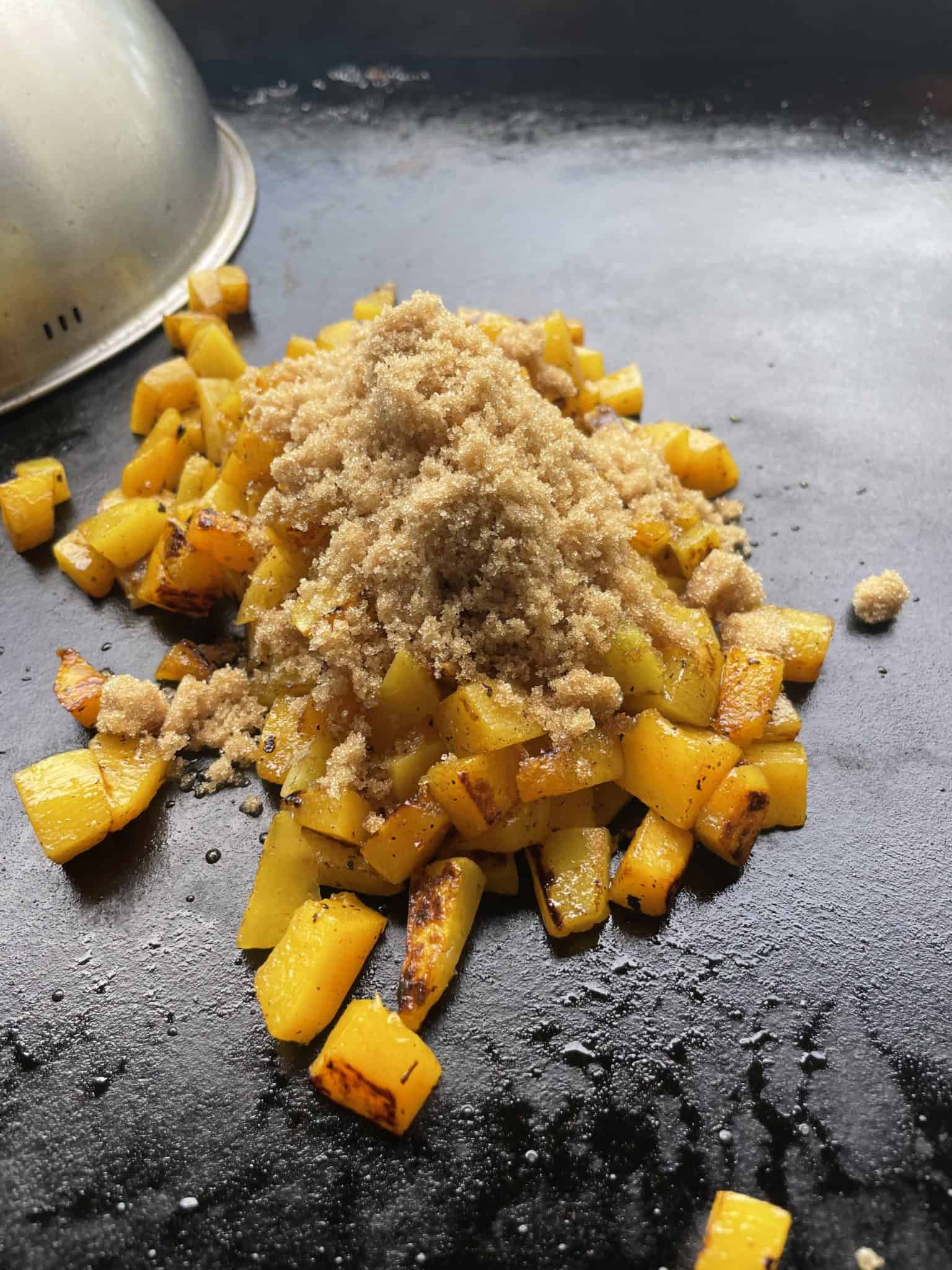 Blackstone Griddle Grilled Butternut Squash - From Michigan To The Table