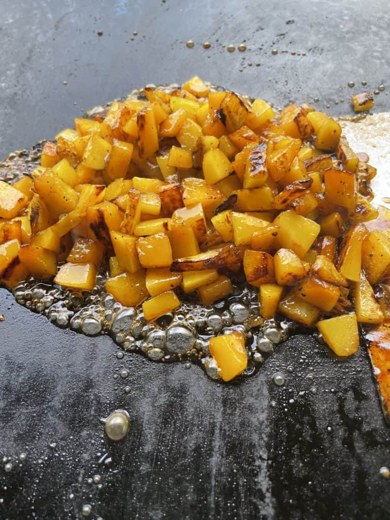 Blackstone Griddle Grilled Butternut Squash - From Michigan To The Table