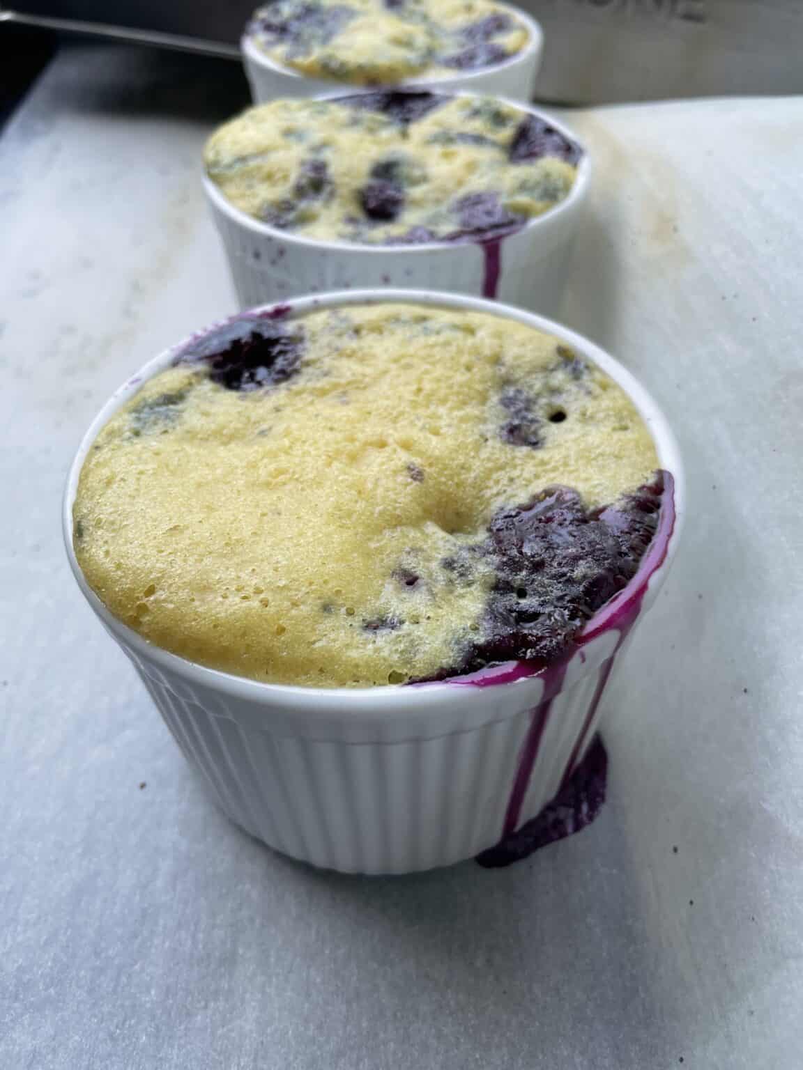 Mini Blueberry Cobbler with Cake Mix - From Michigan To The Table