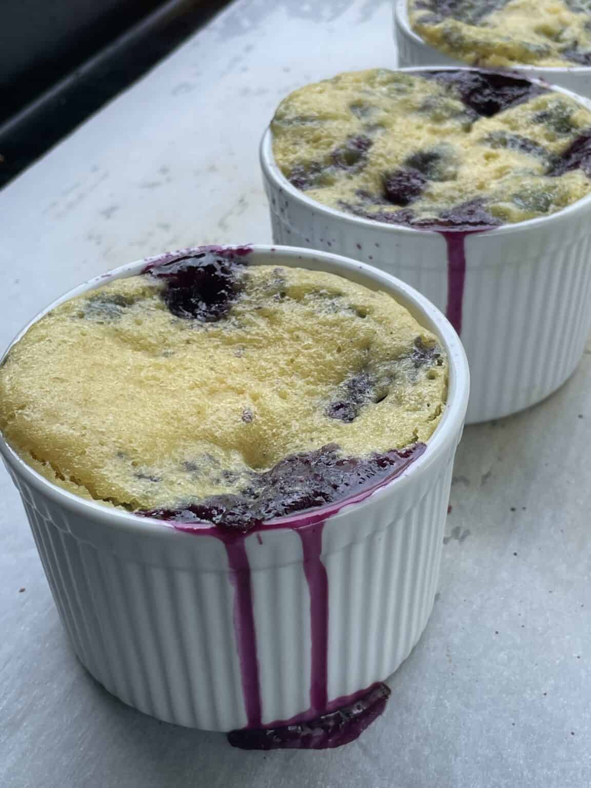 Mini Blueberry Cobbler with Cake Mix - From Michigan To The Table