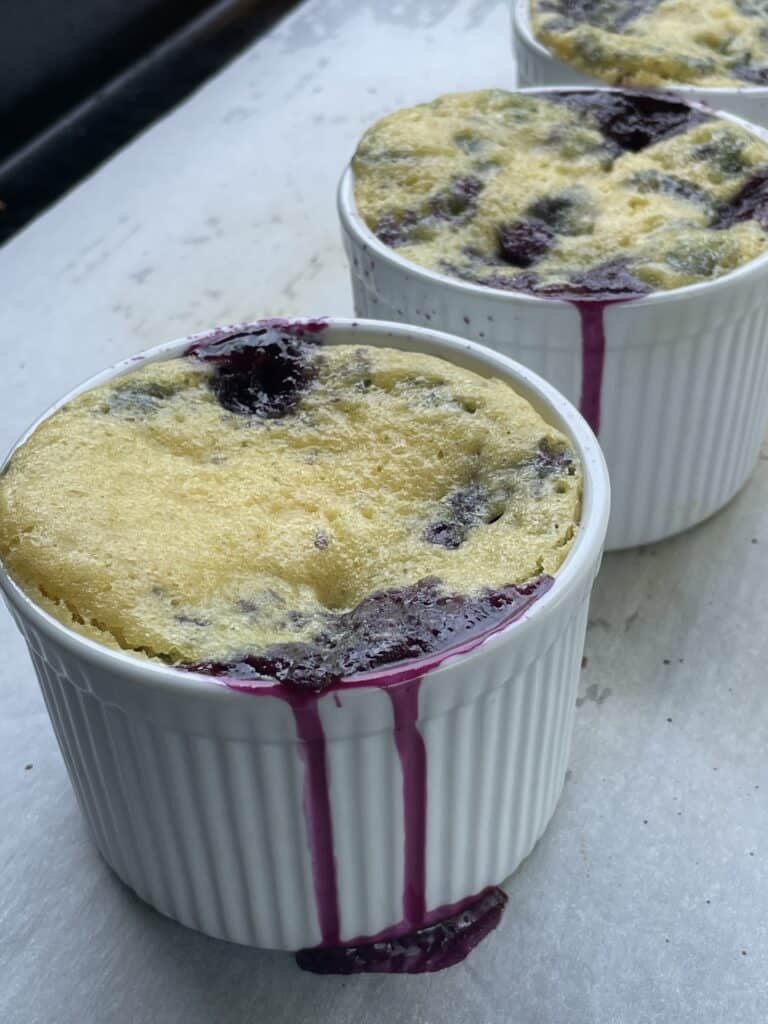 Mini Blueberry Cobbler with Cake Mix - From Michigan To The Table