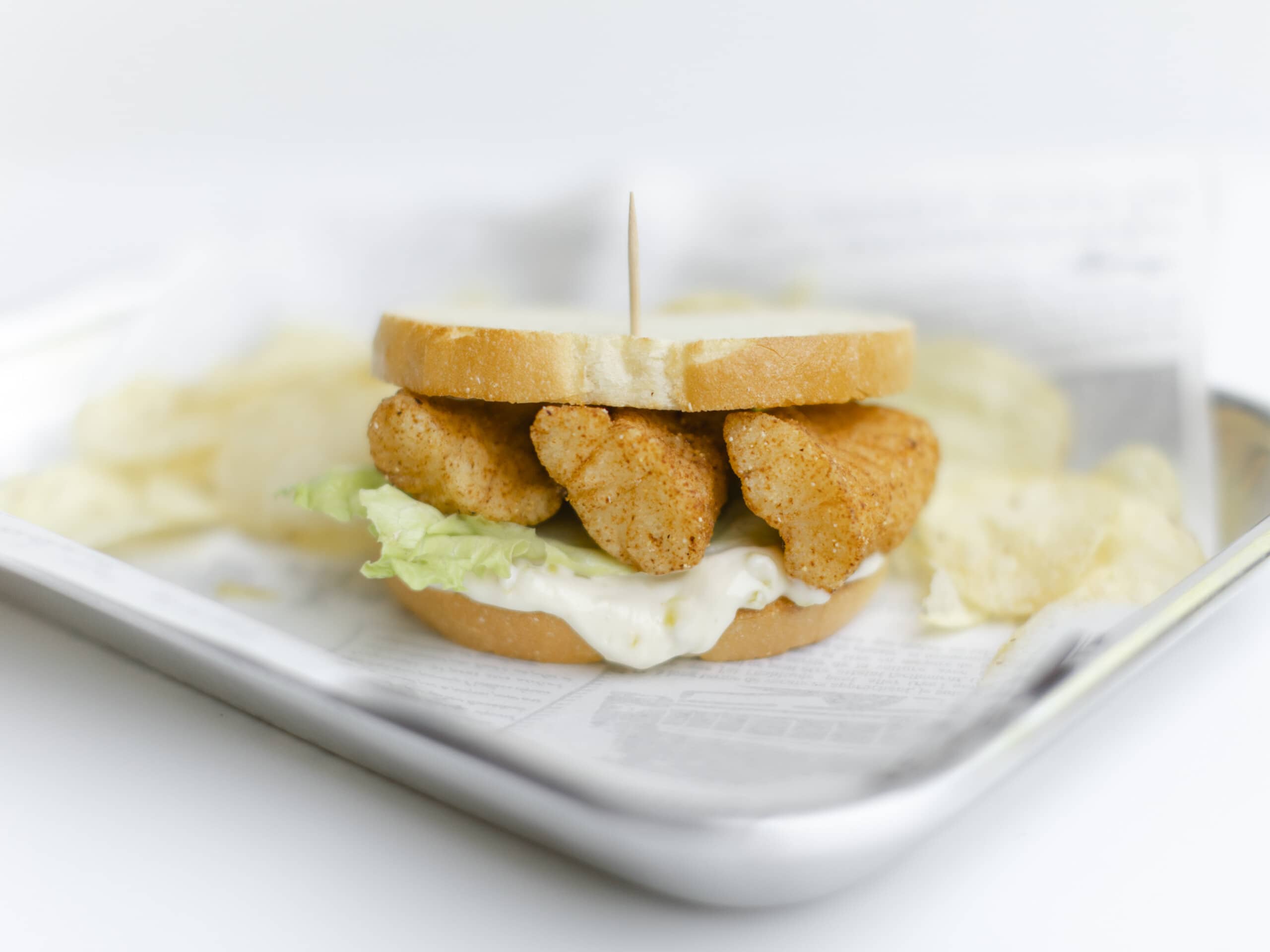 Crispy Walleye Sandwich - From Michigan To The Table