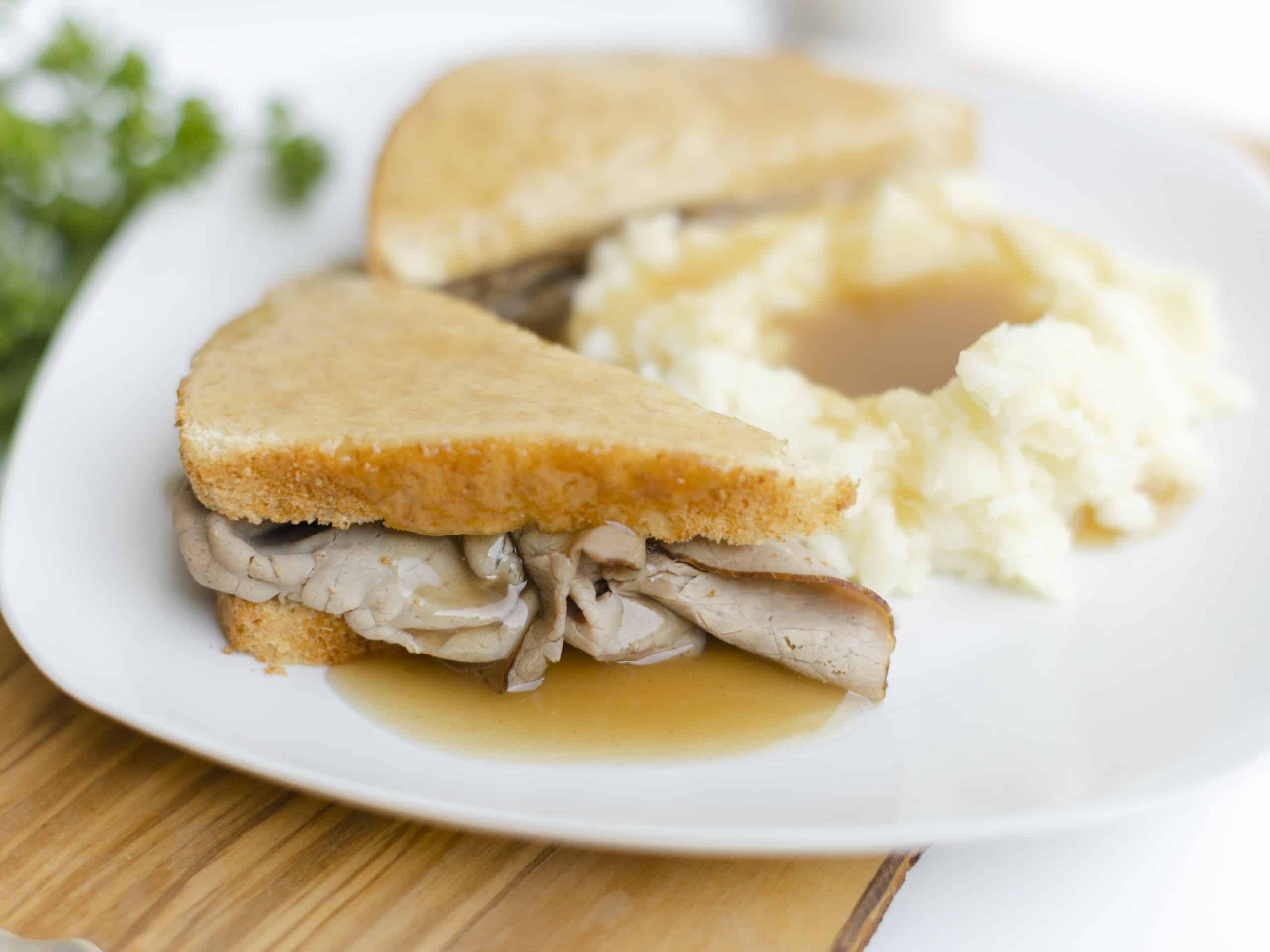 Hot Roast Beef Sandwich - From Michigan To The Table