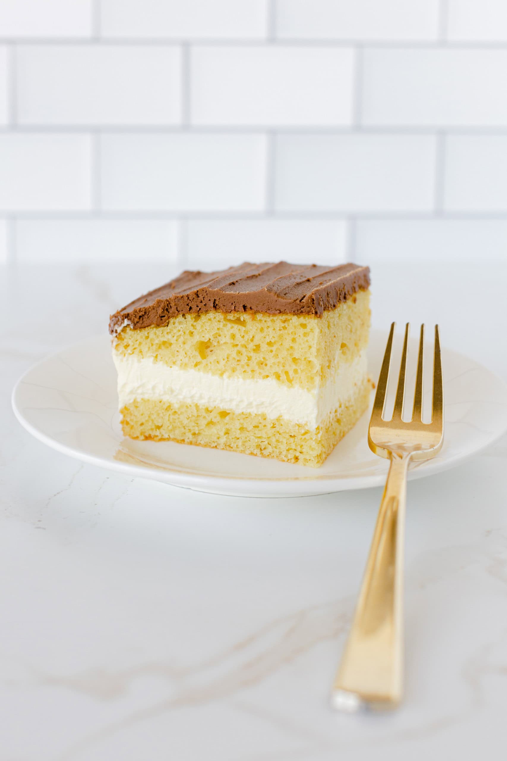Boston Cream Cake - From Michigan To The Table