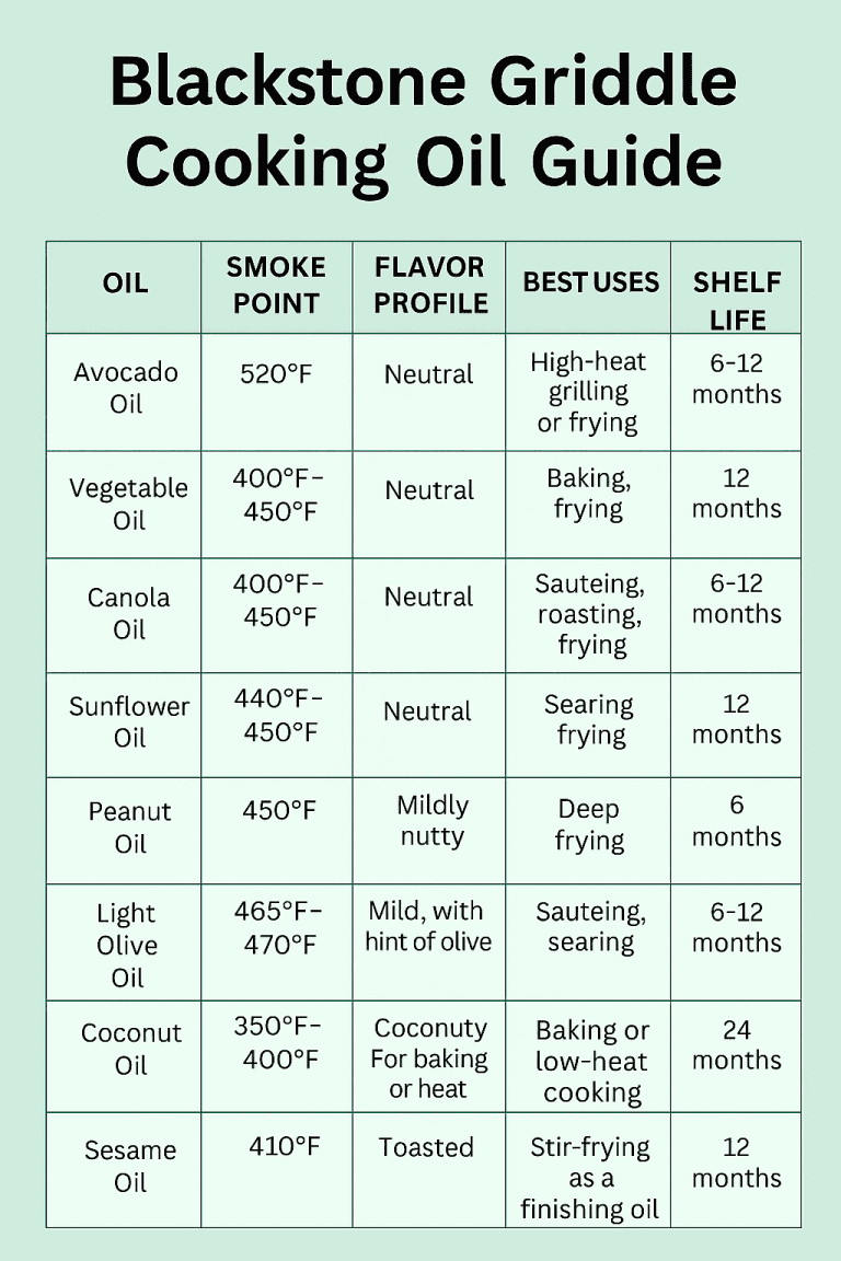 Rancid Oil on Your Griddle Top - From Michigan To The Table