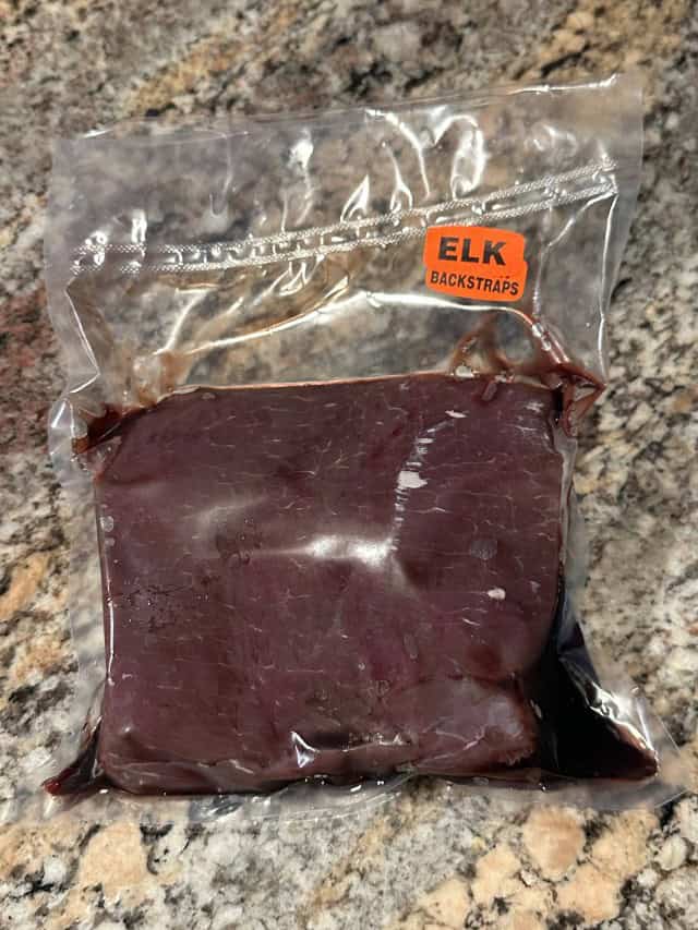 Elk Backstrap in a Creamy Mushroom Sauce - From Michigan To The Table