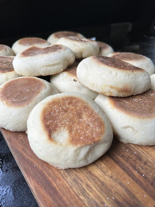 How to Make English Muffins on a Blackstone Griddle - From Michigan To ...